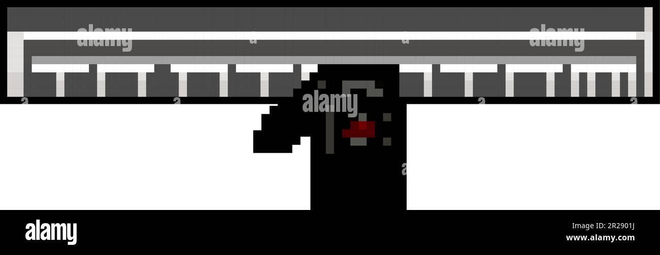 tool ruler builder game pixel art vector illustration Stock Vector ...