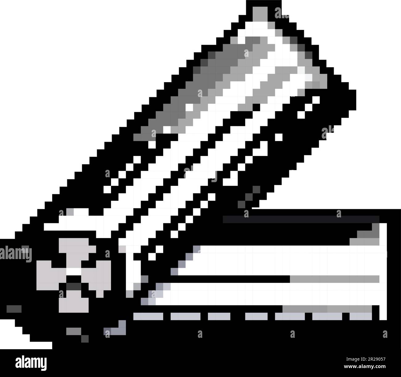 house ruler builder game pixel art vector illustration Stock Vector ...