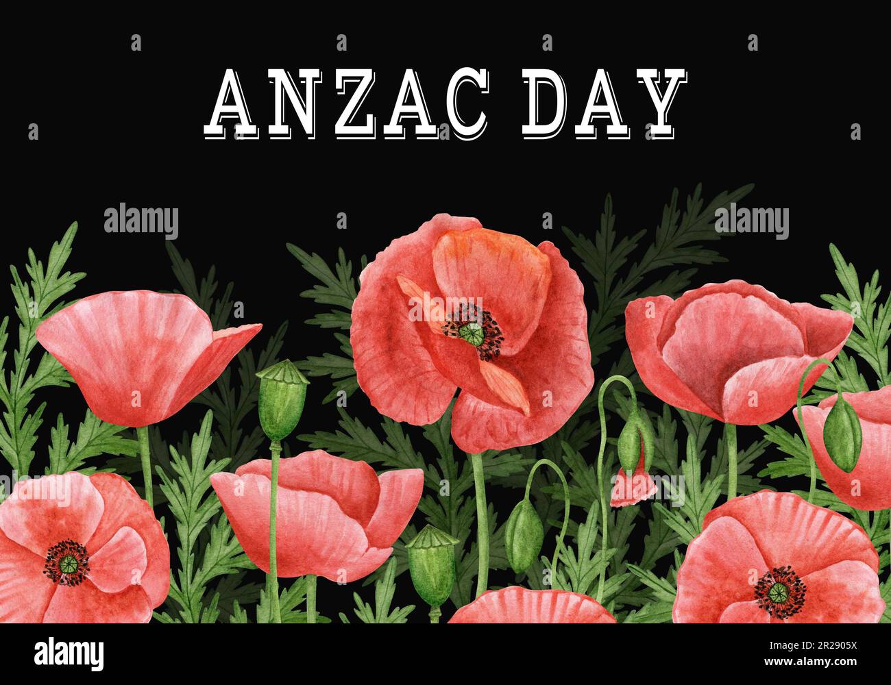 Anzac day card design template. Rememberance, Commemoration, Vetersns ...