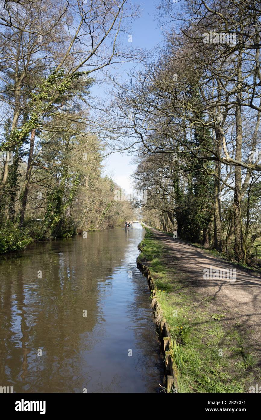 The Leeds and Liverpool Canal at Rufford Lancashire England Stock Photo ...