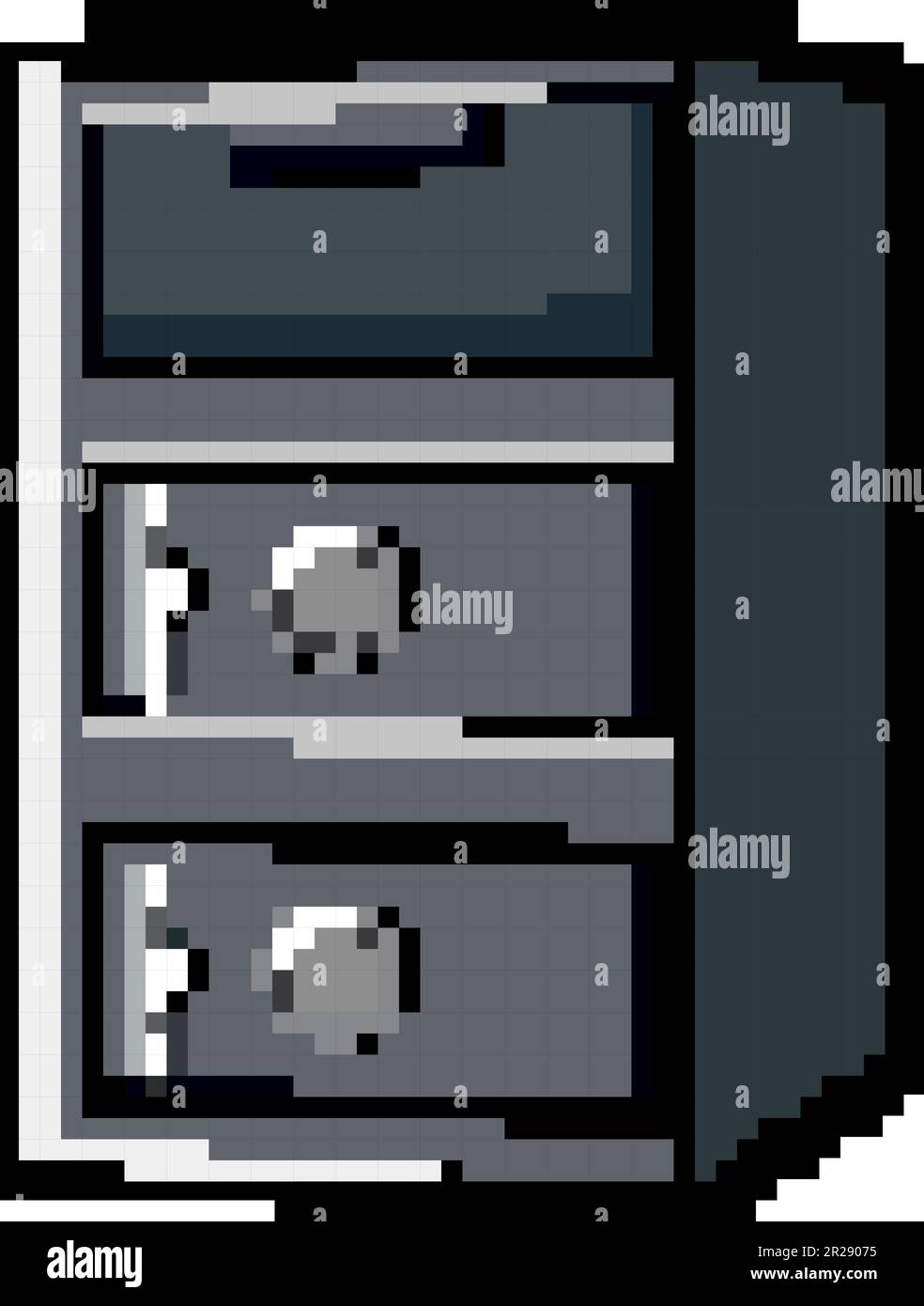 bank safe game pixel art vector illustration Stock Vector Image & Art ...
