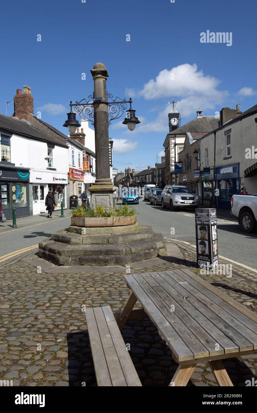 The Market Cross at The Market Place on the High St Garstang Lancashire ...