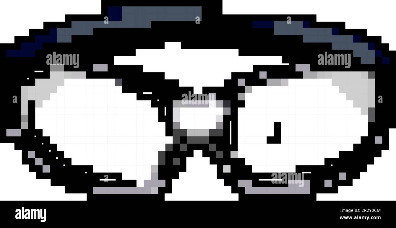 googles safety glasses game pixel art vector illustration Stock Vector ...