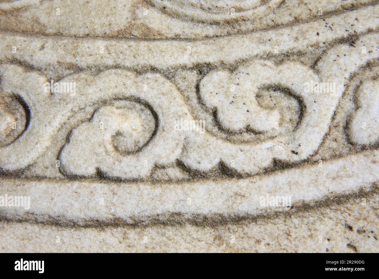 Vintage ornament on the stone. Close-up seamless texture. Stone texture ...