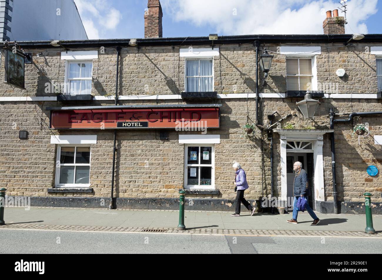 The eagle and Child Hotel on the high street Garstang Lancashire ...