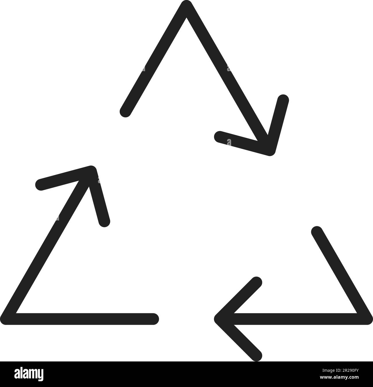 Recycle icon vector image Stock Vector Image & Art - Alamy