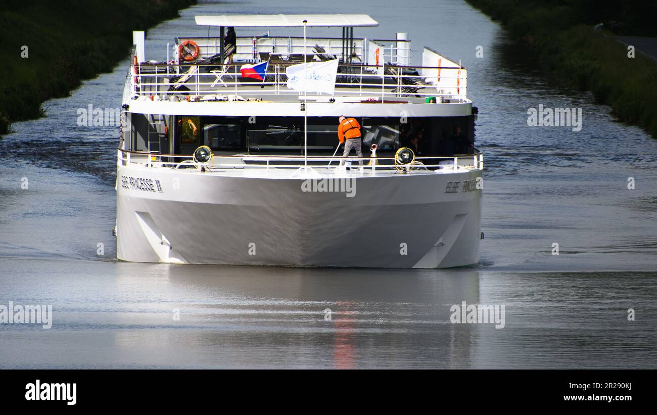 The Luxembourg cruise ship Elbe Princesse II (Elbe Princess) sails ...