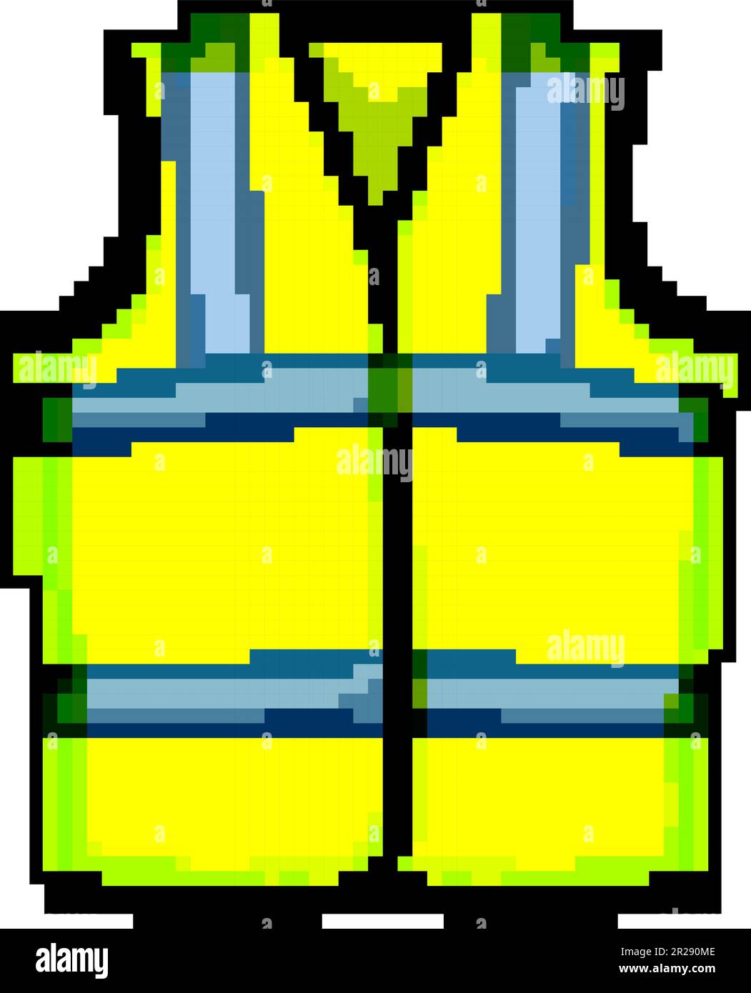 uniform safe vest game pixel art vector illustration Stock Vector Image ...
