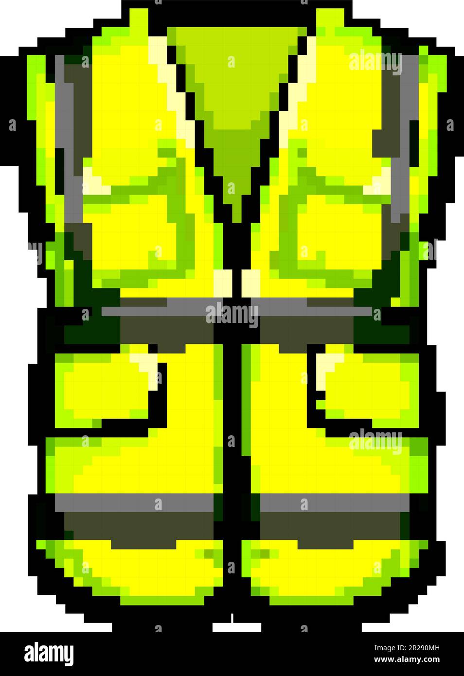 jacket safe vest game pixel art vector illustration Stock Vector Image ...