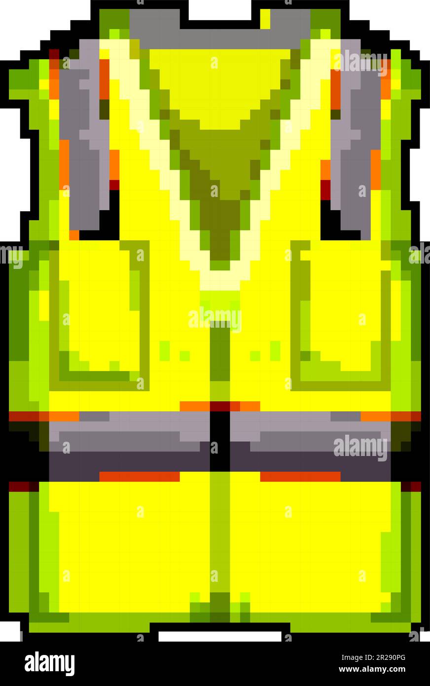 clothing safe vest game pixel art vector illustration Stock Vector ...
