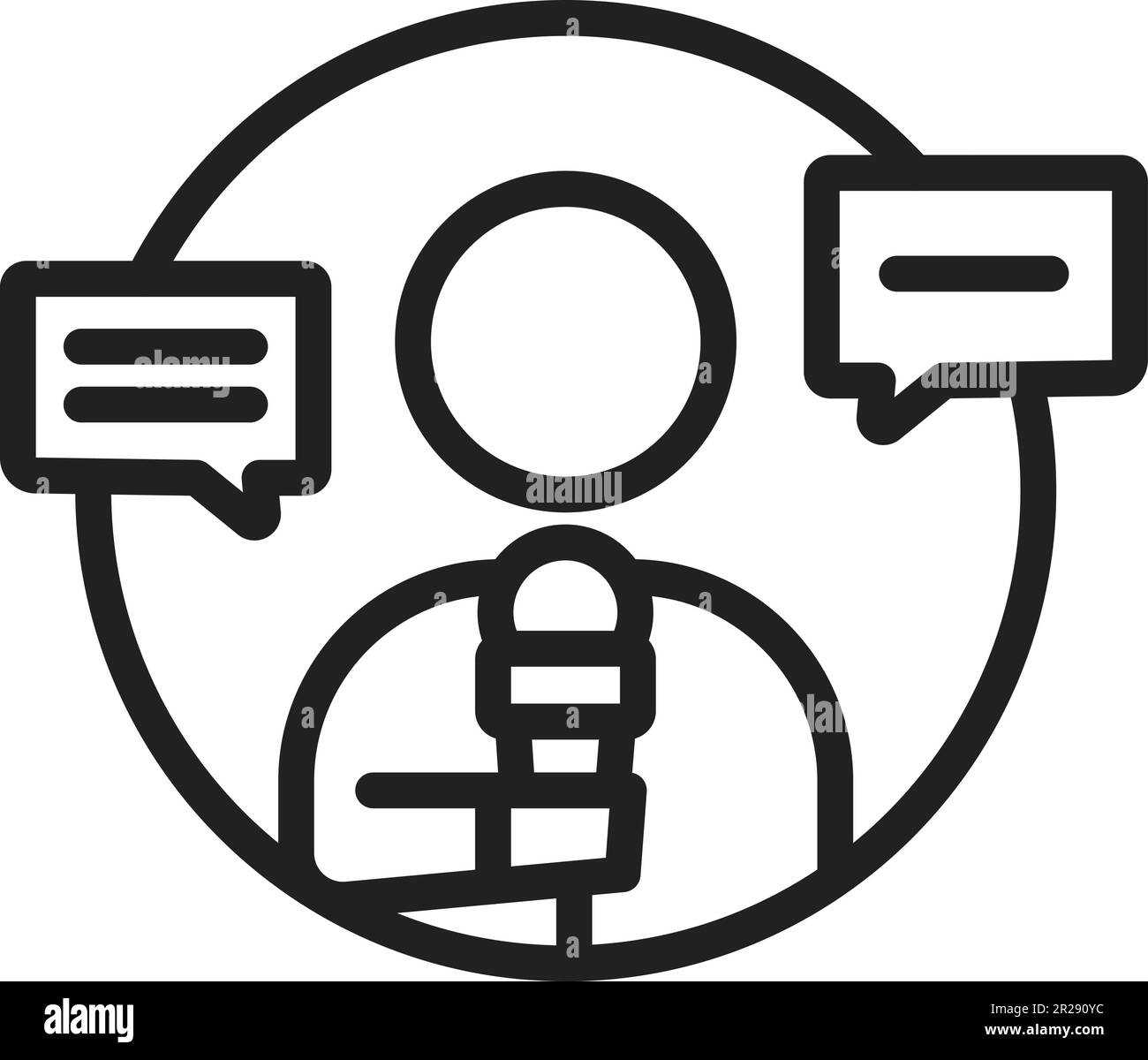 Reporter icon vector image Stock Vector Image & Art - Alamy
