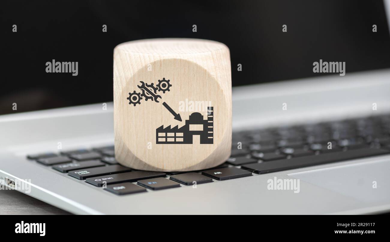 Wooden block with symbol of bpo concept on laptop keyboard Stock Photo ...