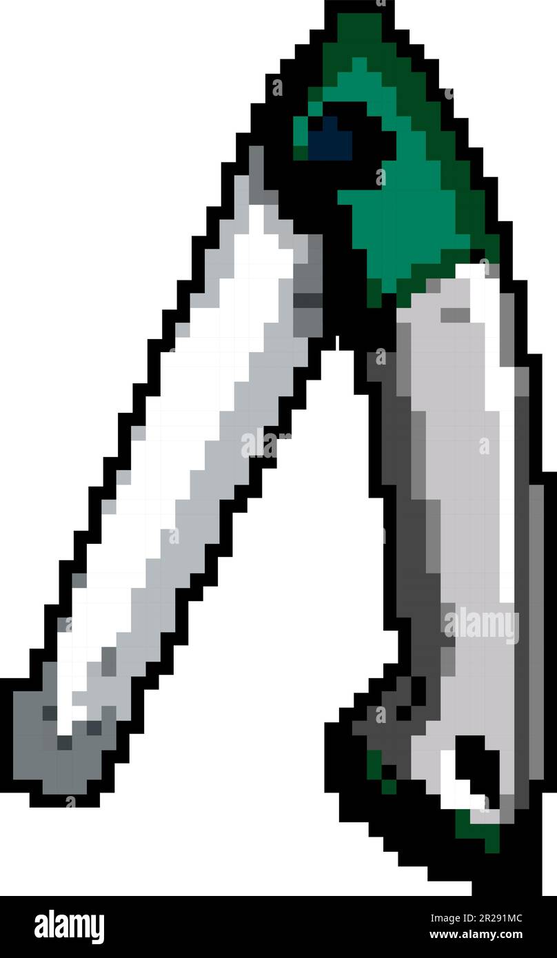 carpentry saw hand game pixel art vector illustration Stock Vector Image & Art - Alamy