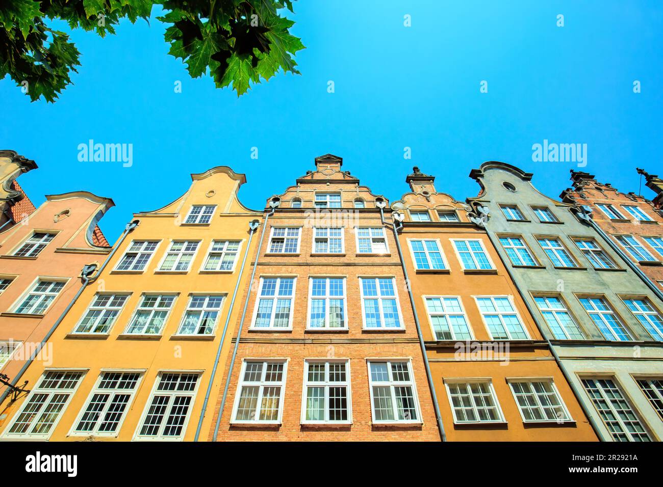 Colorful buildings in the Old Town of Gdansk, Poland Stock Photo - Alamy
