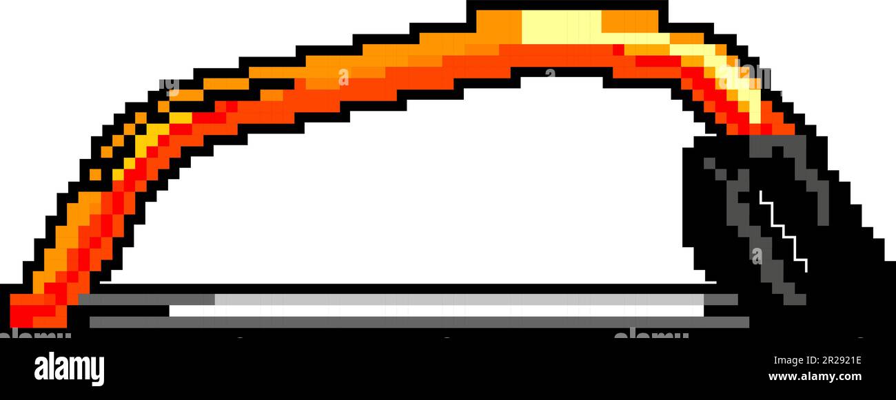 metal saw hand game pixel art vector illustration Stock Vector Image ...
