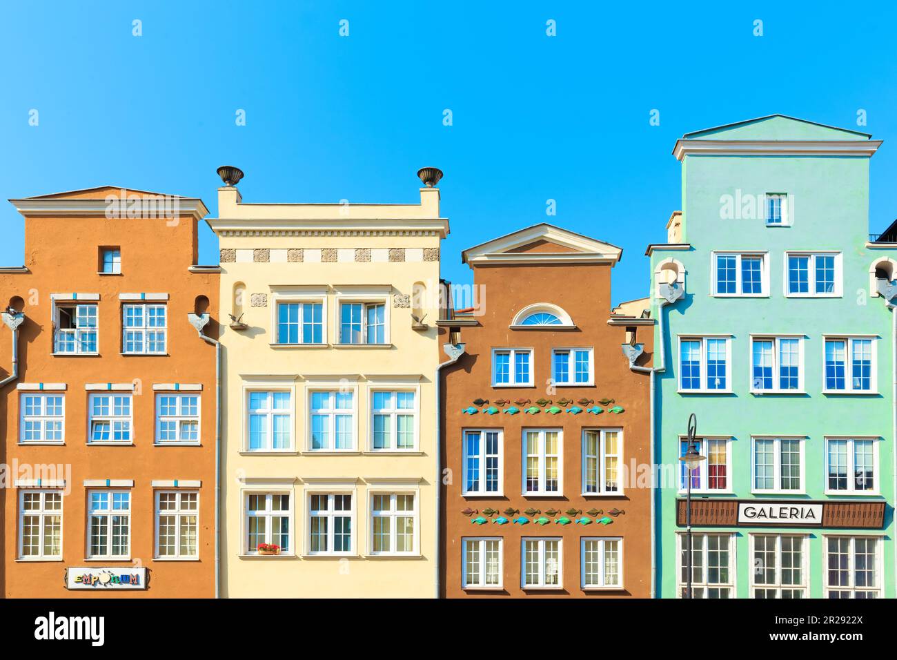 Colorful buildings in the Old Town of Gdansk, Poland Stock Photo - Alamy