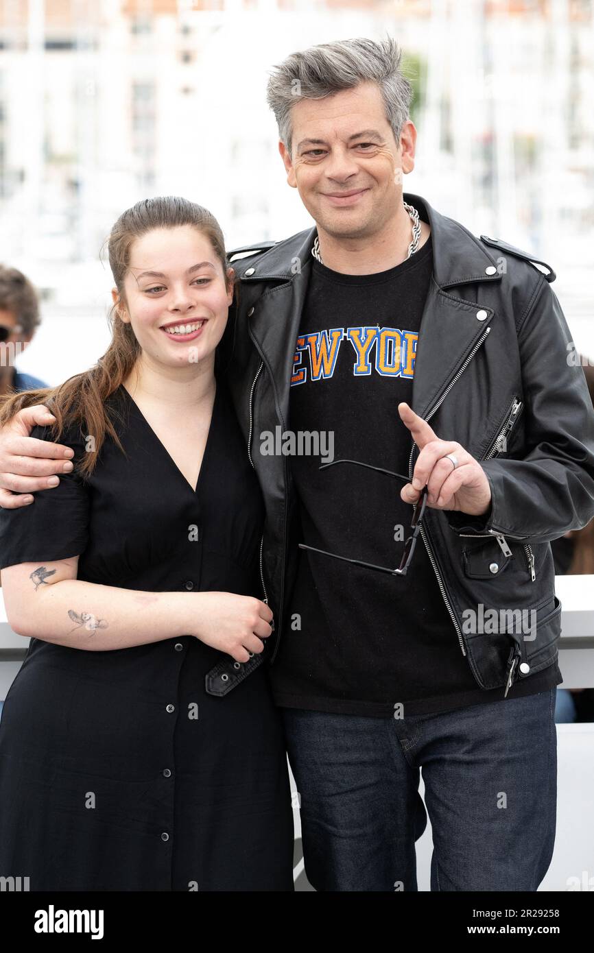 Cannes, France. 18th May, 2023. Benjamin Biolay and Anna Biolay attend ...