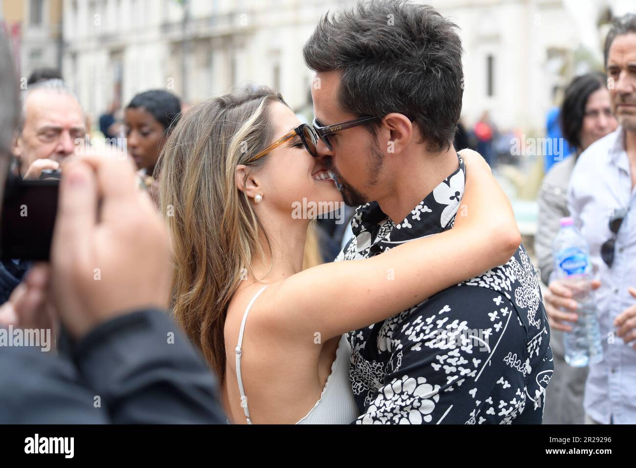 Rome, Italy. 17th May, 2023. Karissa Lee Traples (L) and Matthew ...