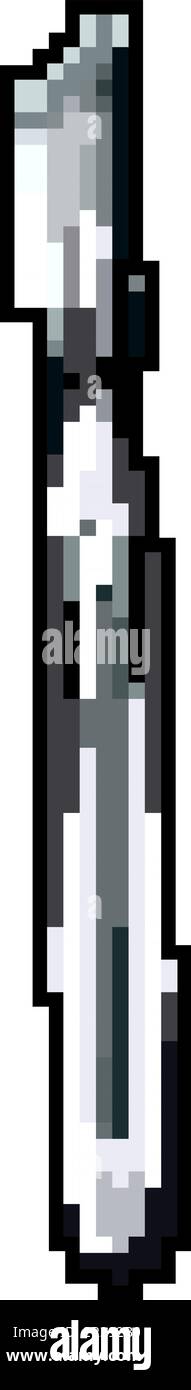 cut scalpel surgery game pixel art vector illustration Stock Vector ...