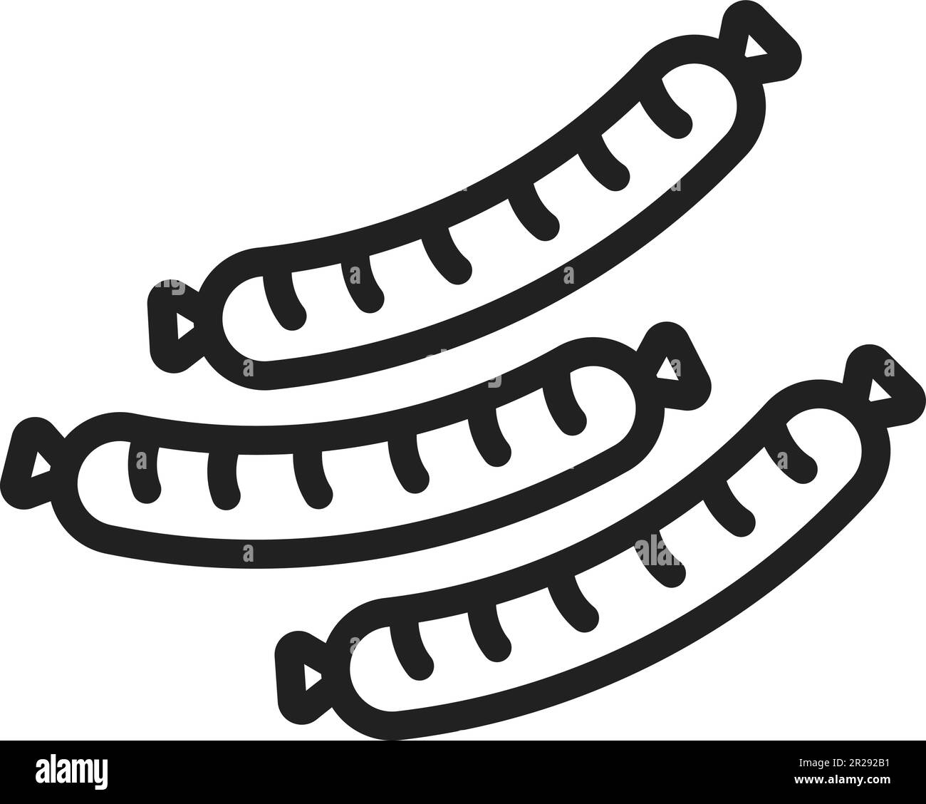 Hamburger and sausage Black and White Stock Photos & Images - Alamy