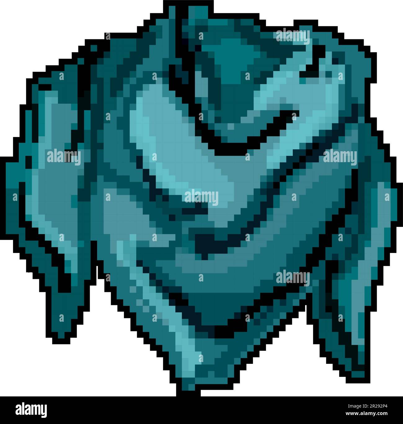 portrait scarf women game pixel art vector illustration Stock Vector ...