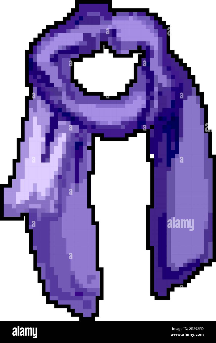 autumn scarf women game pixel art vector illustration Stock Vector ...