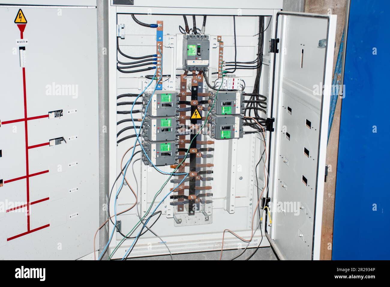 Automatic Transfer Switch installed under the building water to switch ... Automatic Transfer Switch installed under the building water to switch ...