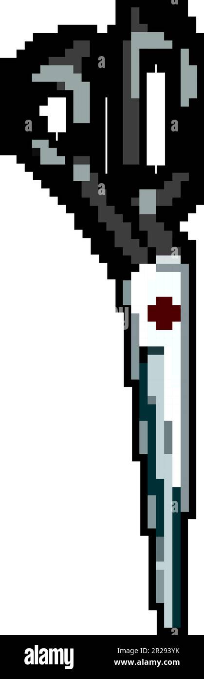 pair scissor cut game pixel art vector illustration Stock Vector Image ...