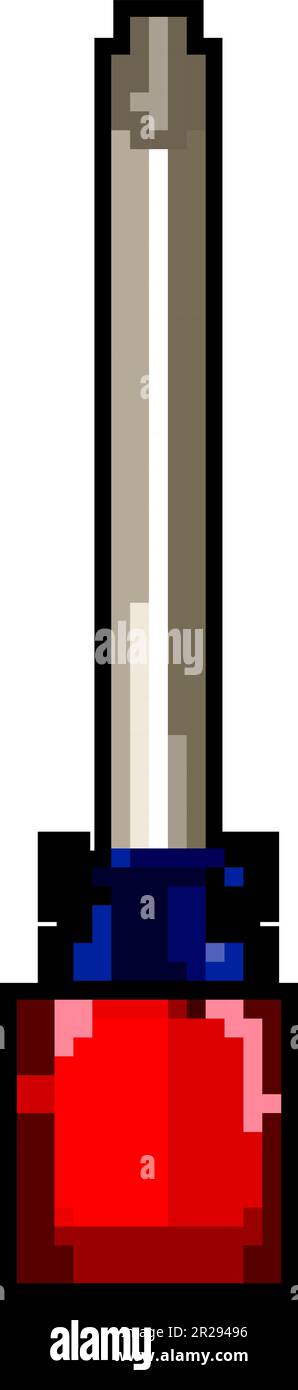 construction screwdriver tool game pixel art vector illustration Stock ...