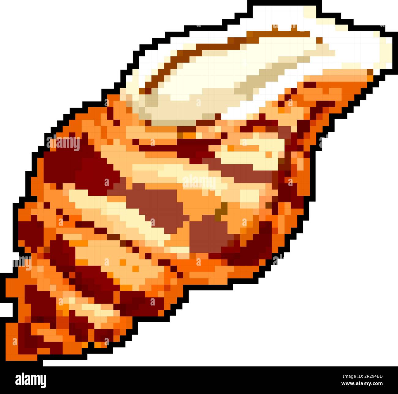 conch sea shell game pixel art vector illustration Stock Vector Image ...
