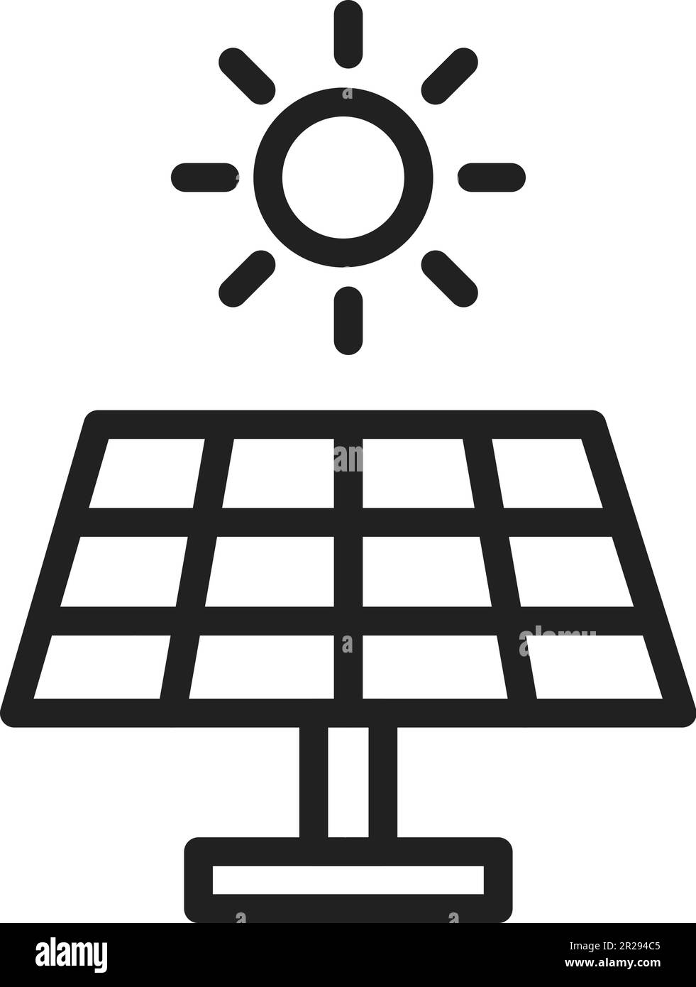 Solar Panel icon vector image. Suitable for mobile application web ...