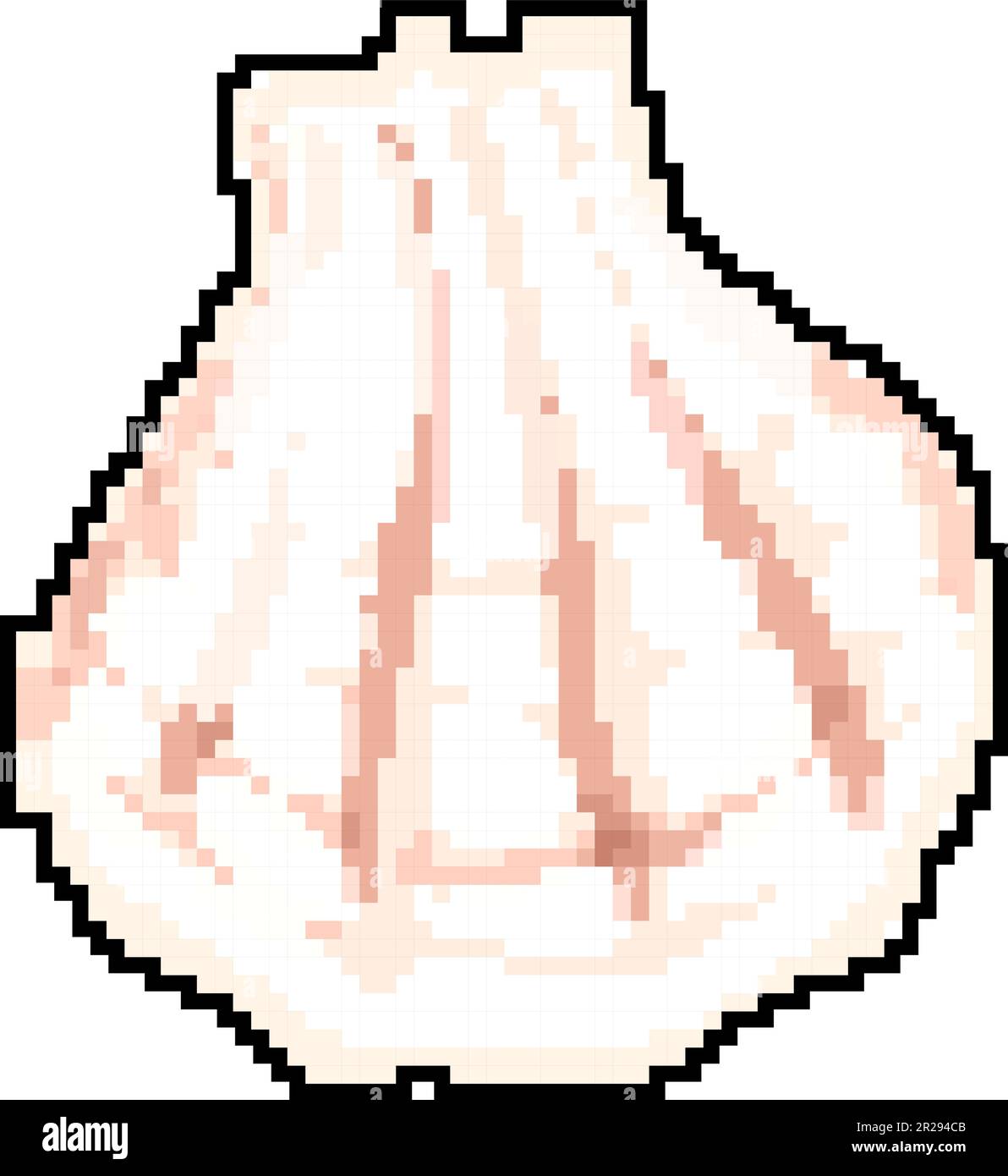 spiral sea shell game pixel art vector illustration Stock Vector Image ...