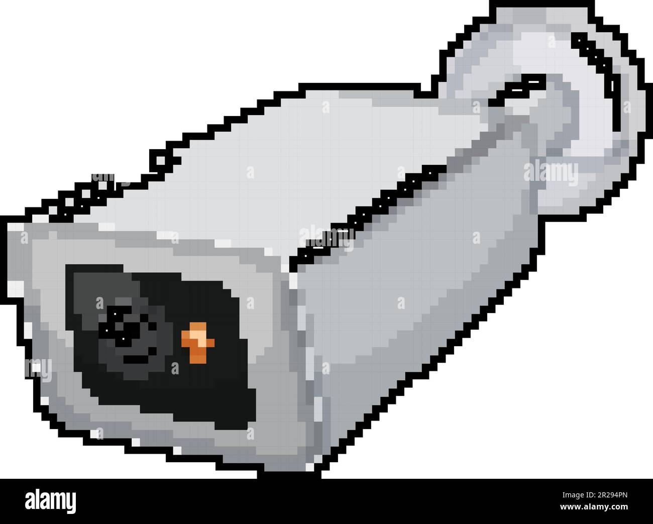 system security camera cctv game pixel art vector illustration Stock ...