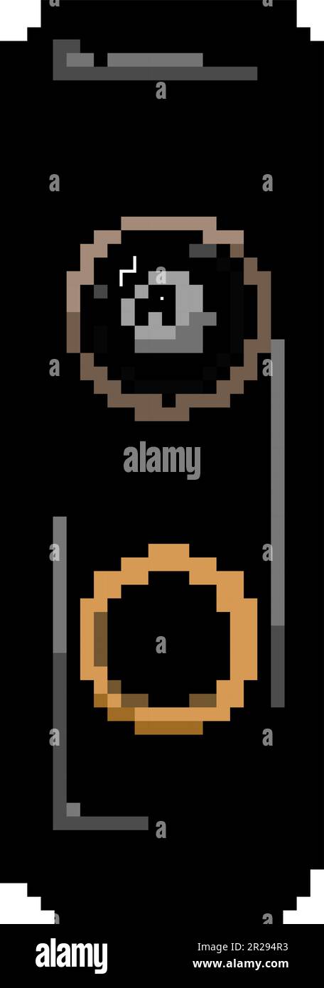 control security camera cctv game pixel art vector illustration Stock ...