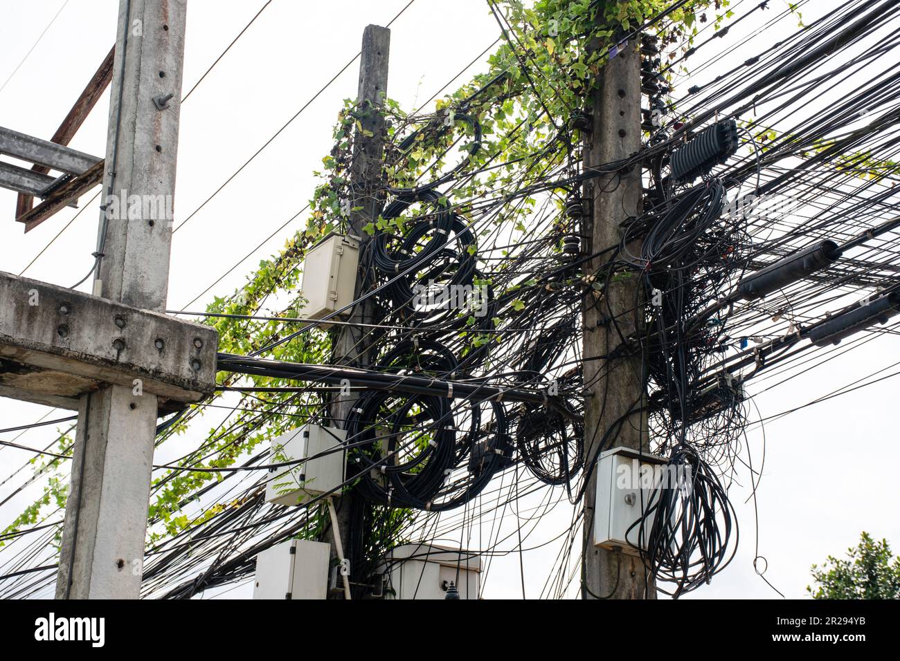 Electricity and cables, internet, and surveillance cameras were neatly ...