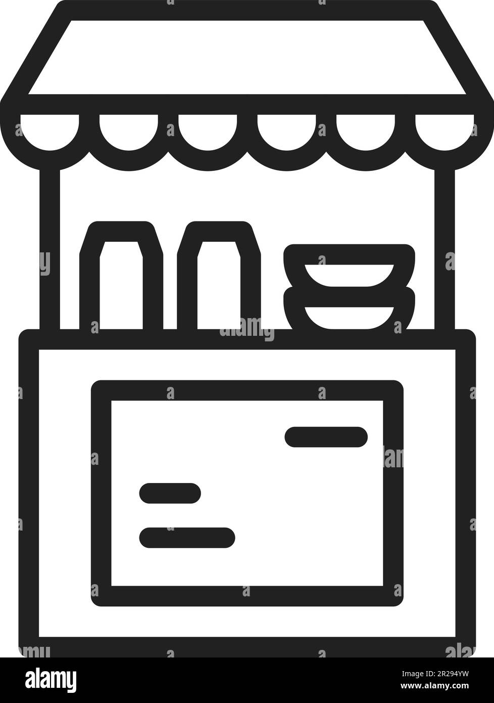 Stall icon vector image Stock Vector Image & Art - Alamy