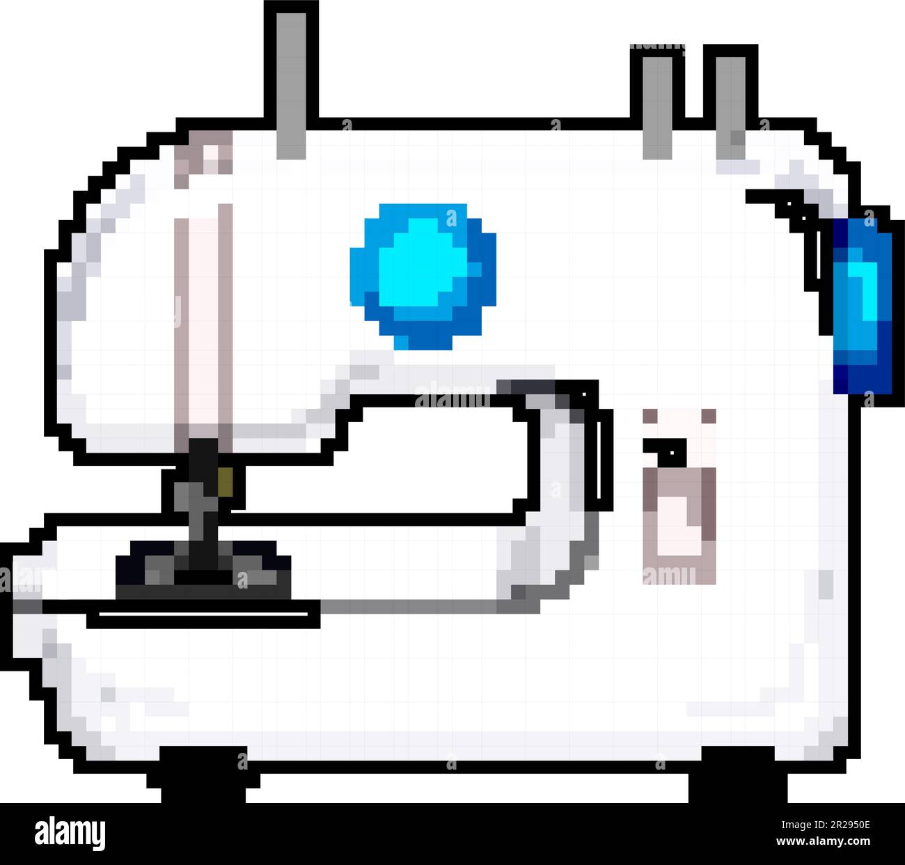 equipment sew machine game pixel art vector illustration Stock Vector ...