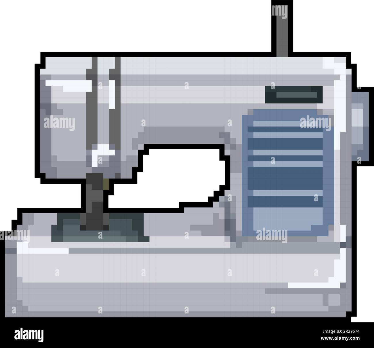 fashion sew machine game pixel art vector illustration Stock Vector ...