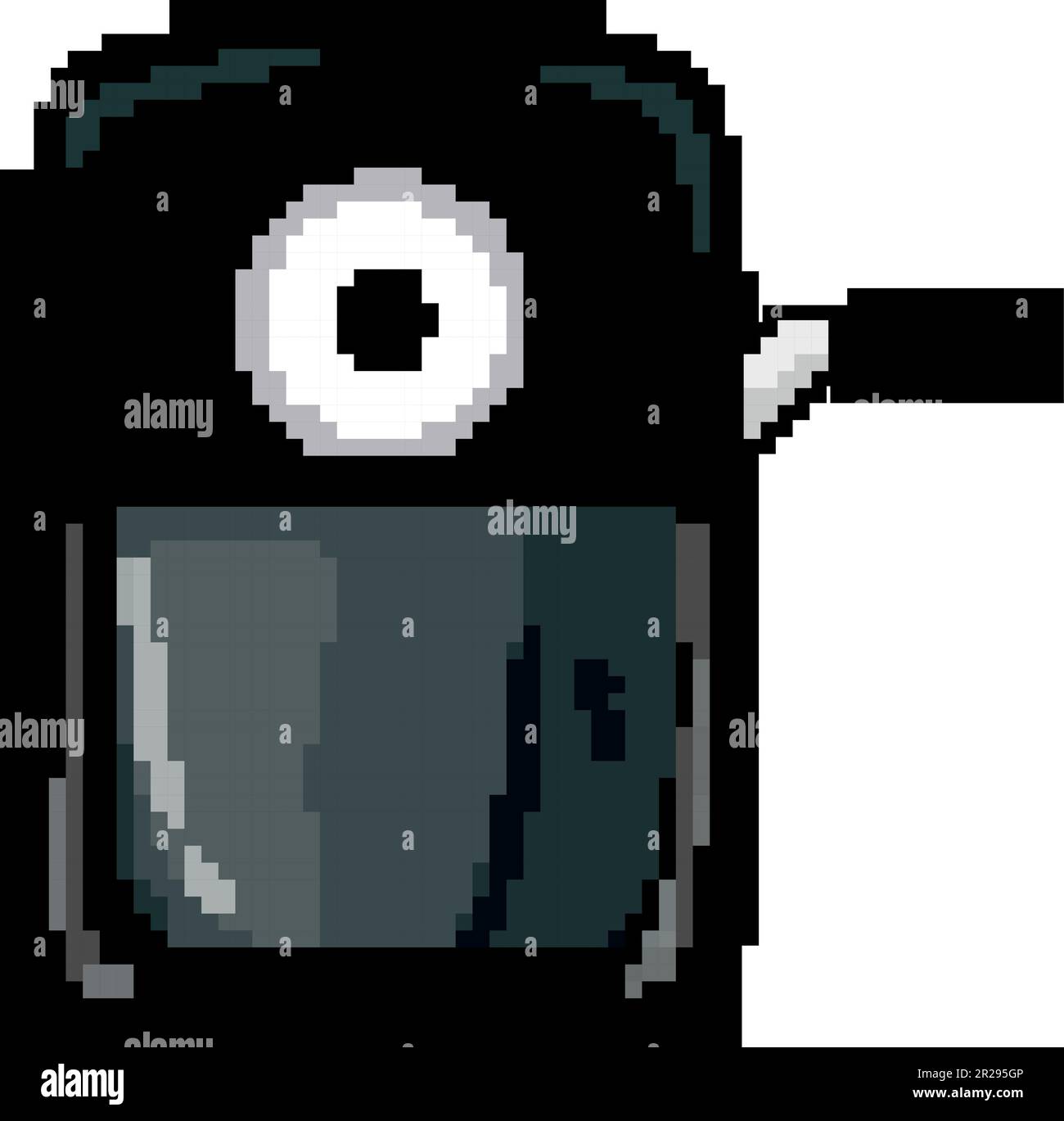 office pencil sharpen game pixel art vector illustration Stock Vector Image & Art - Alamy