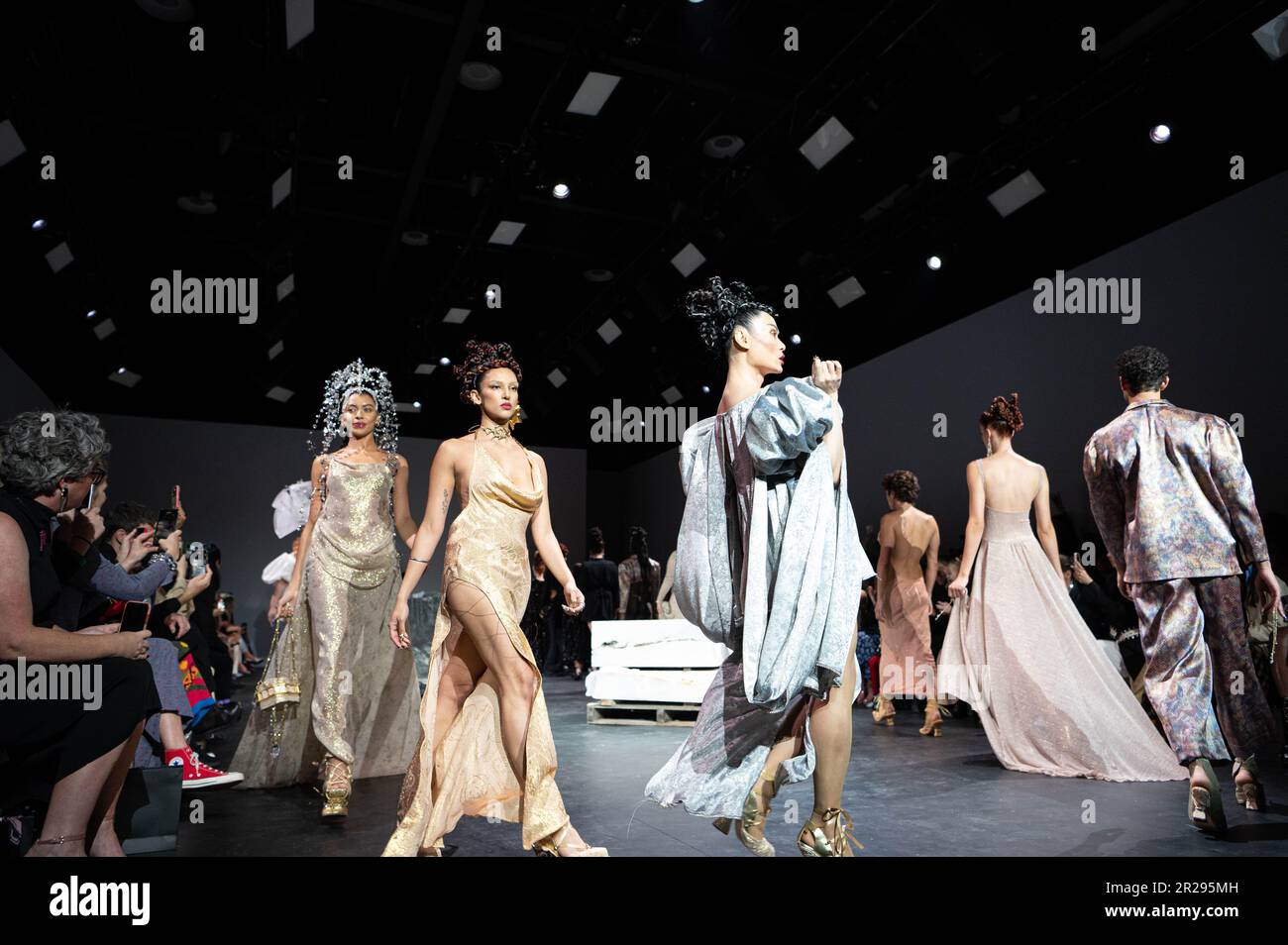 Sydney, Australia, May 18, 2023. Models walk the runway at the NICOL & FORD show during ...