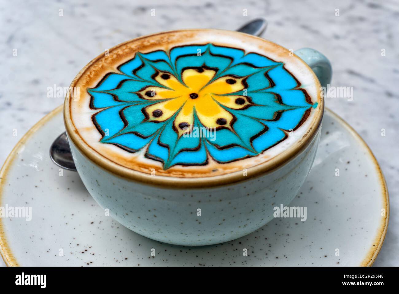 Beautiful latte milk froth hi-res stock photography and images - Alamy