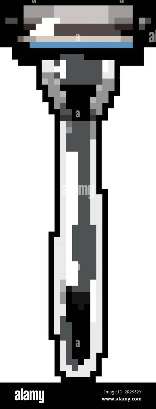 hair shaver game pixel art vector illustration Stock Vector Image & Art ...