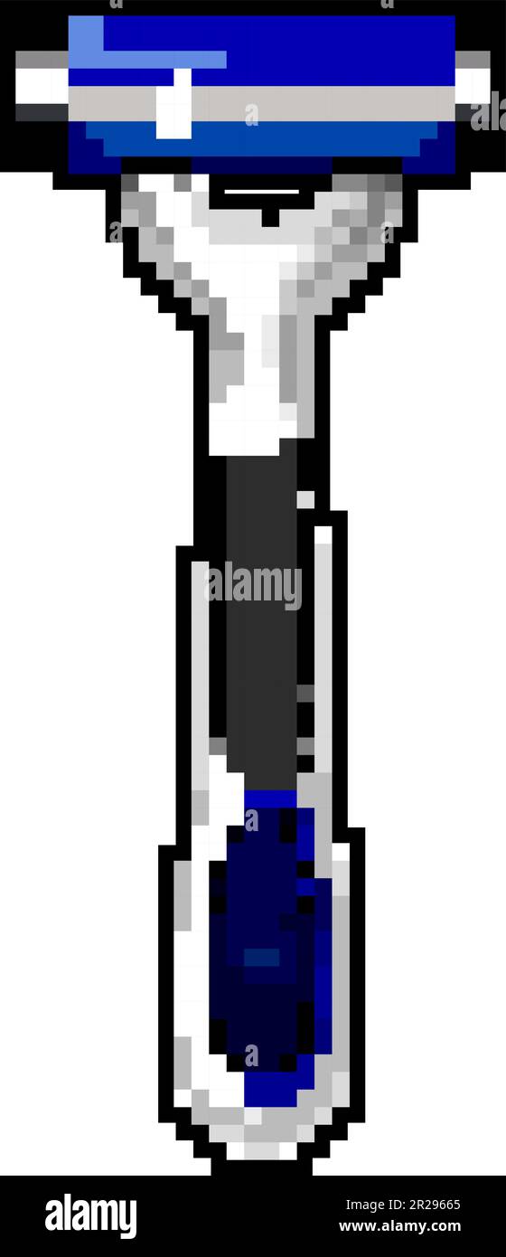 tool shaver game pixel art vector illustration Stock Vector Image & Art ...