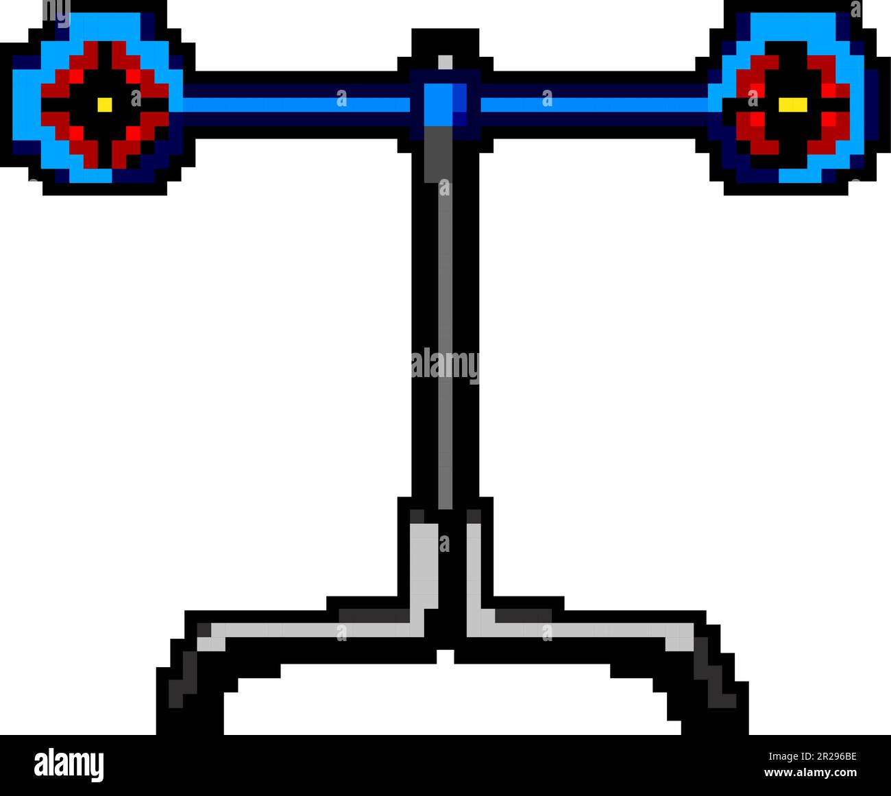 rifle shooting target game pixel art vector illustration Stock Vector ...