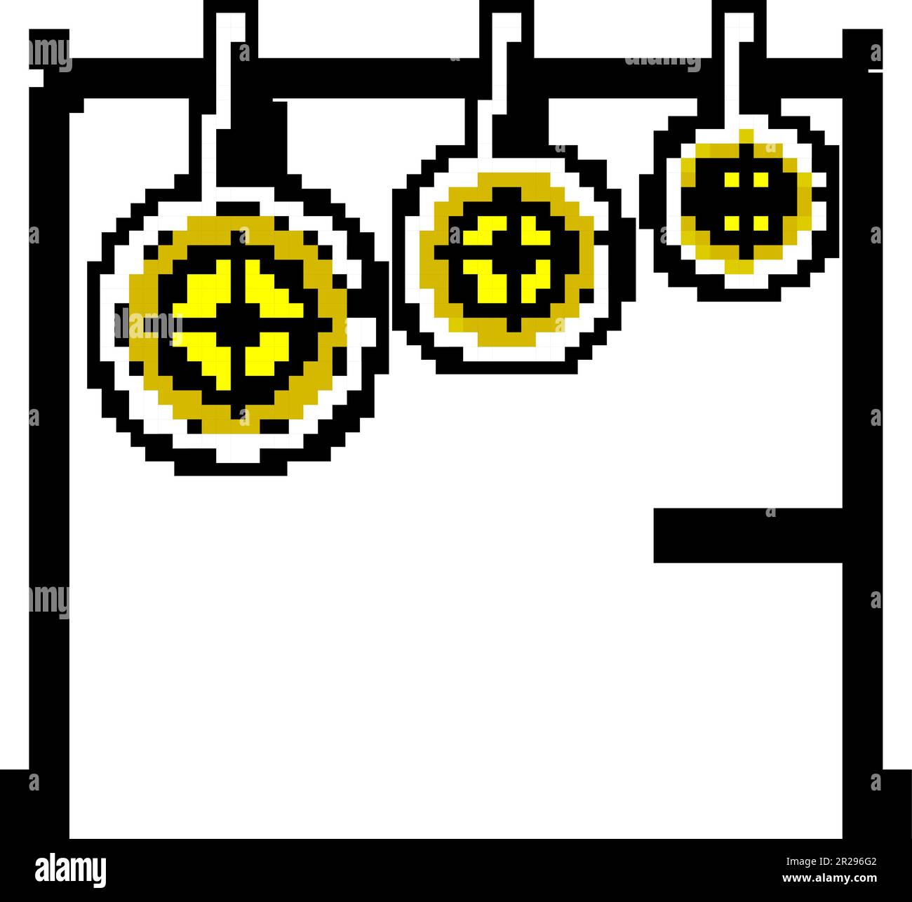 black shooting target game pixel art vector illustration Stock Vector ...