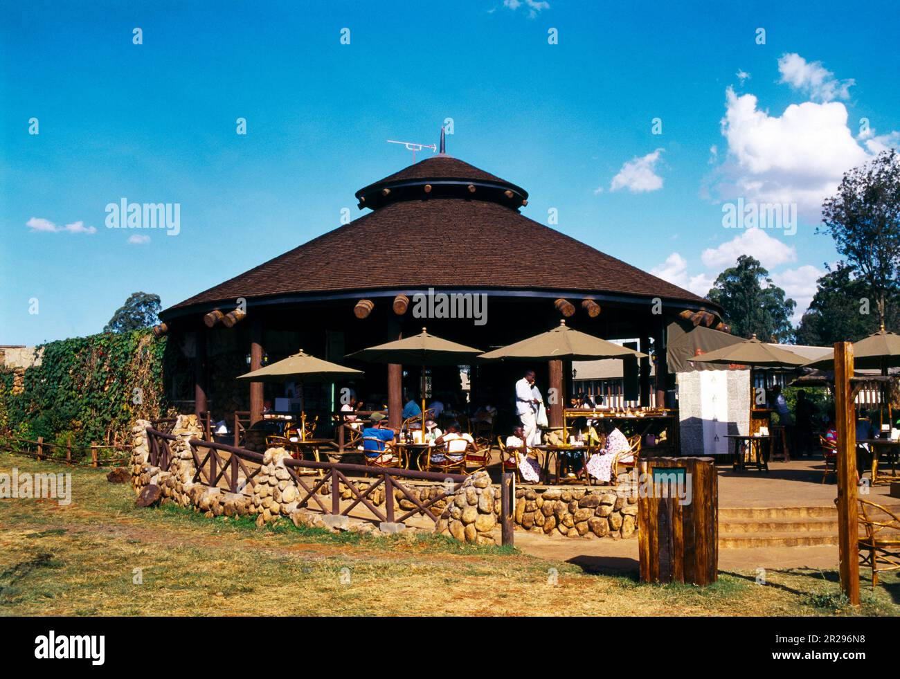 Nairobi Kenya Outdoor Restaurant with Parasols Stock Photo - Alamy