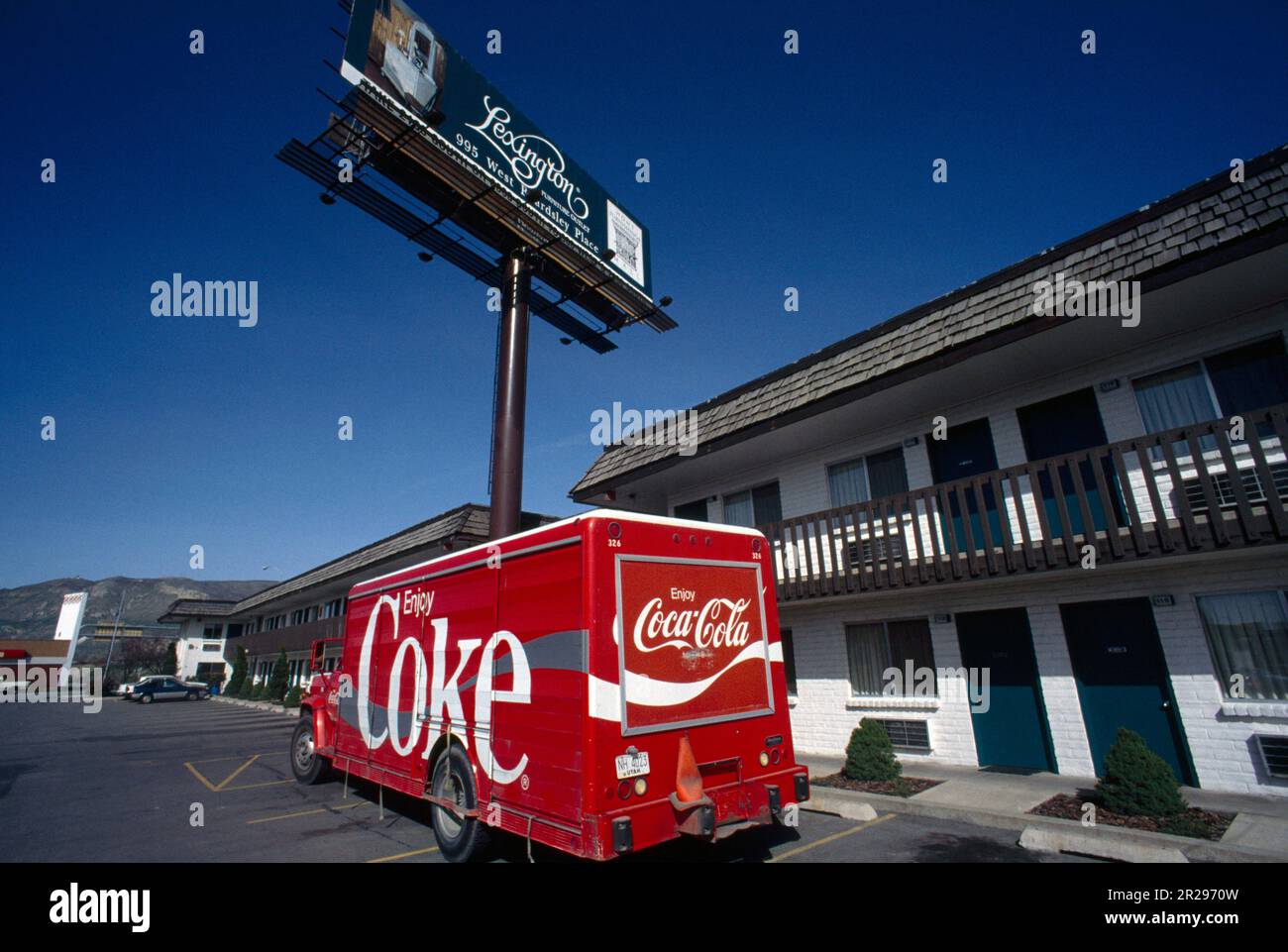 Econolodge Motel Salt Lake City Utah Usa Coca Cola Lorry Stock Photo ...