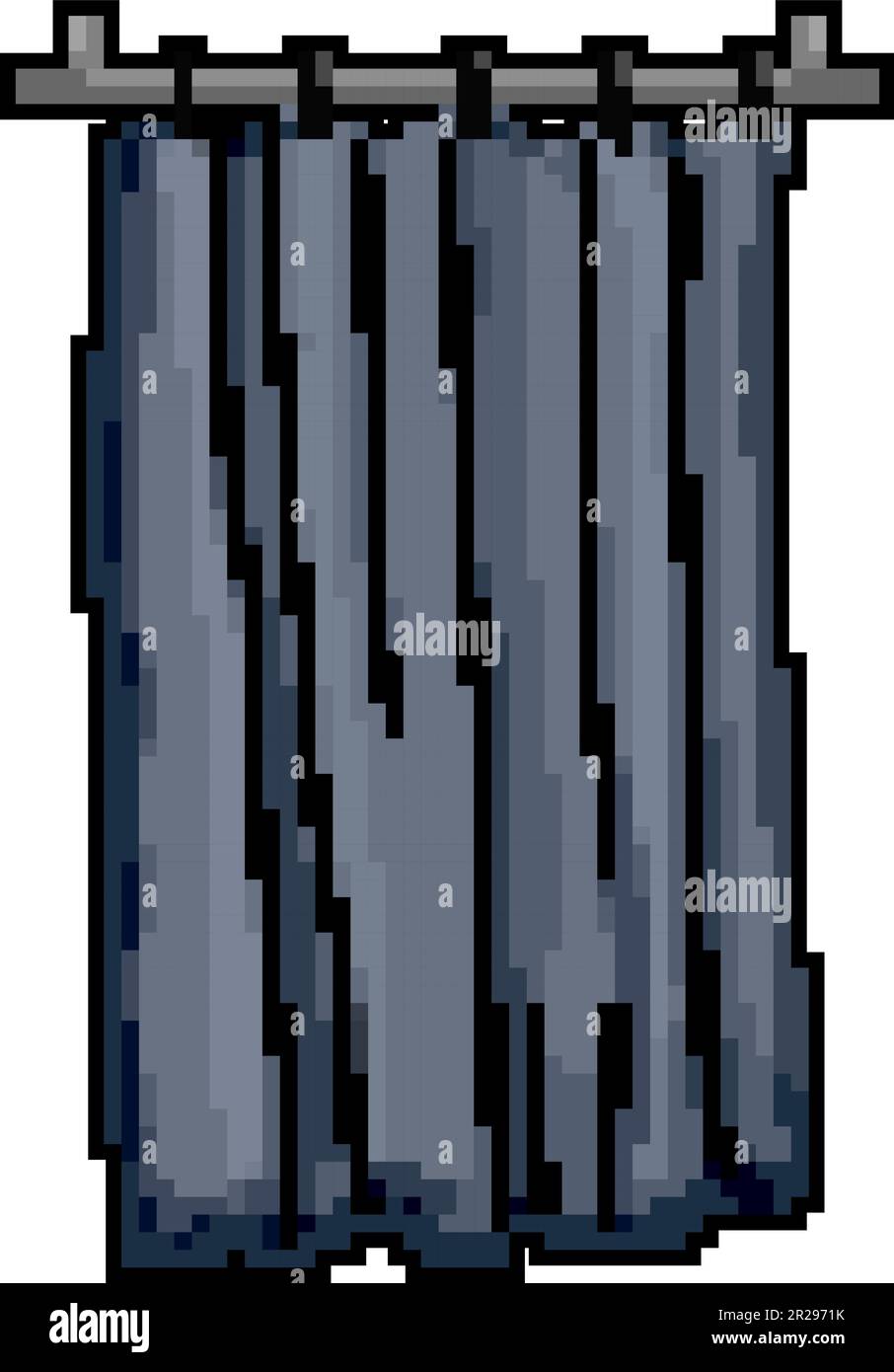 bath shower bathroom curtain game pixel art vector illustration Stock ... bath shower bathroom curtain game pixel art vector illustration Stock ...