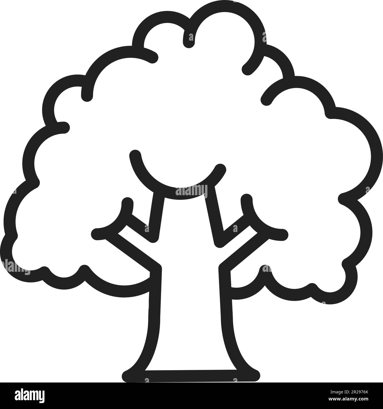 Tree icon vector image. Suitable for mobile application web application ...