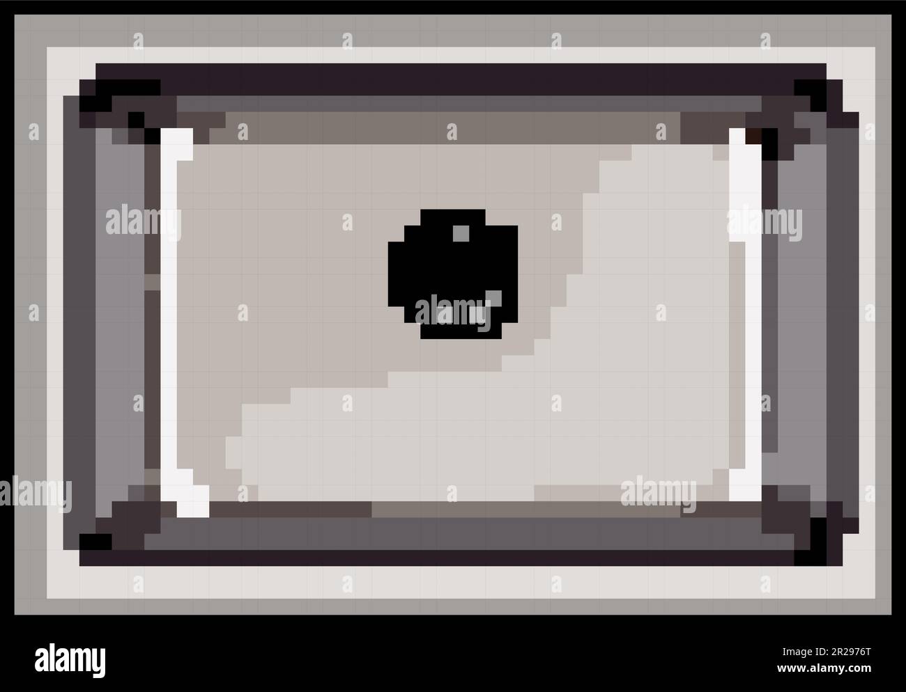 bathroom sink ceramic game pixel art vector illustration Stock Vector ...